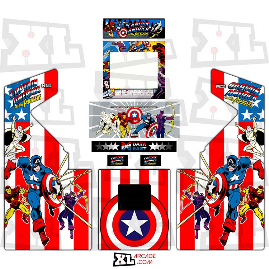 Captain America Side Art | Museum of the Game® & International Arcade ...