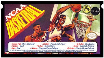Nintendo Super System NCAA Basketball Marquee