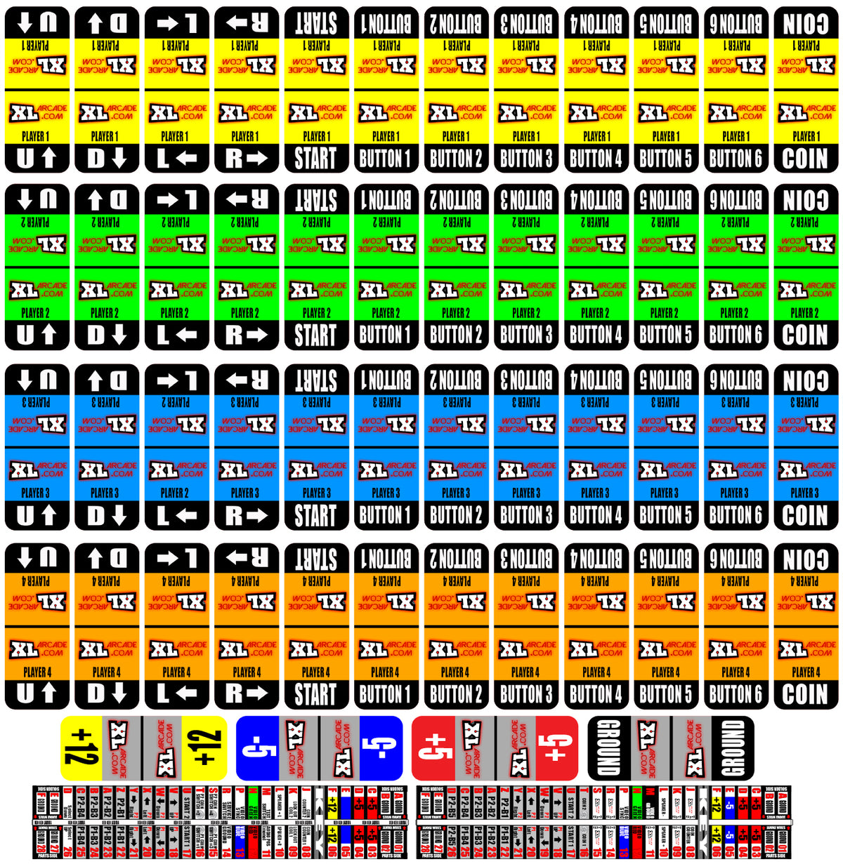 Jamma Harness Labels