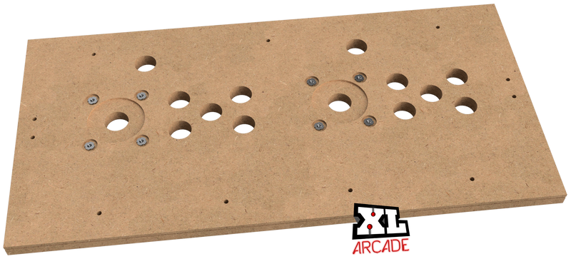 Mortal Kombat 2 Wood Control Panel