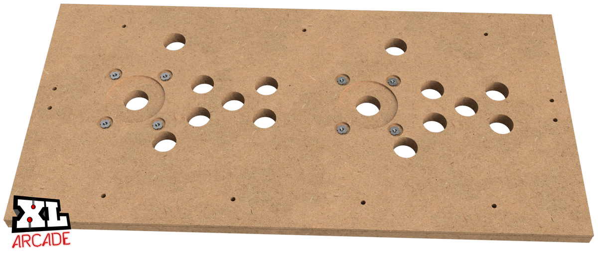 Mortal Kombat 3 Wood Control Panel