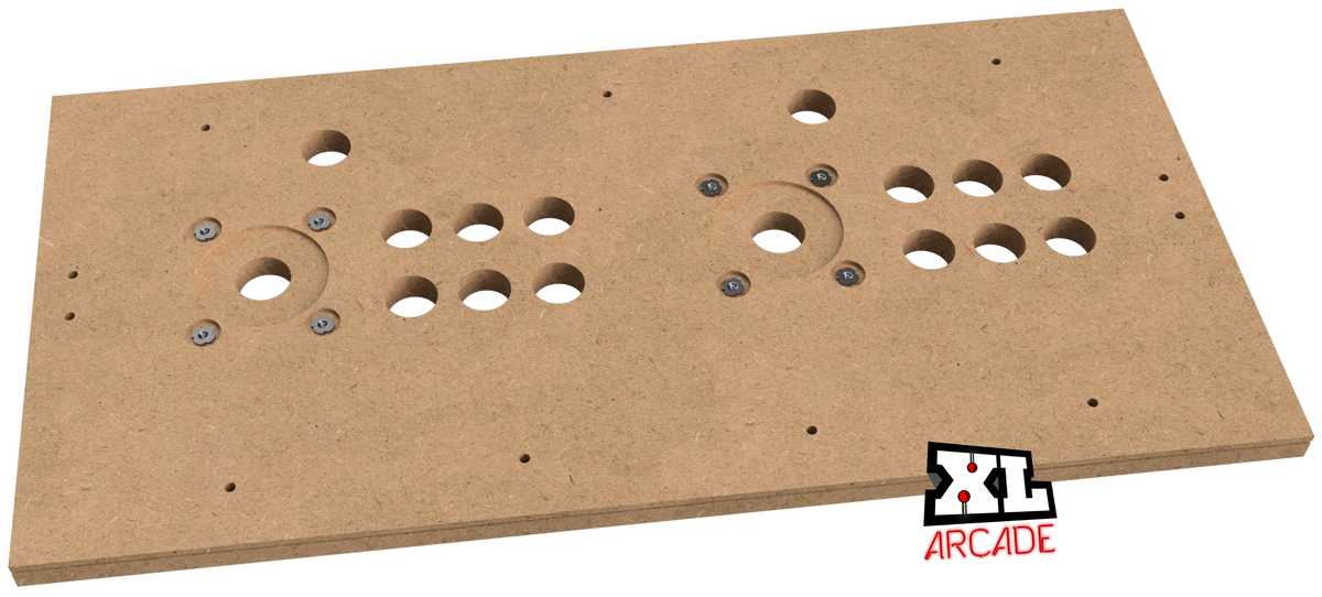 Mortal Kombat Style 6 Button Wood Control Panel