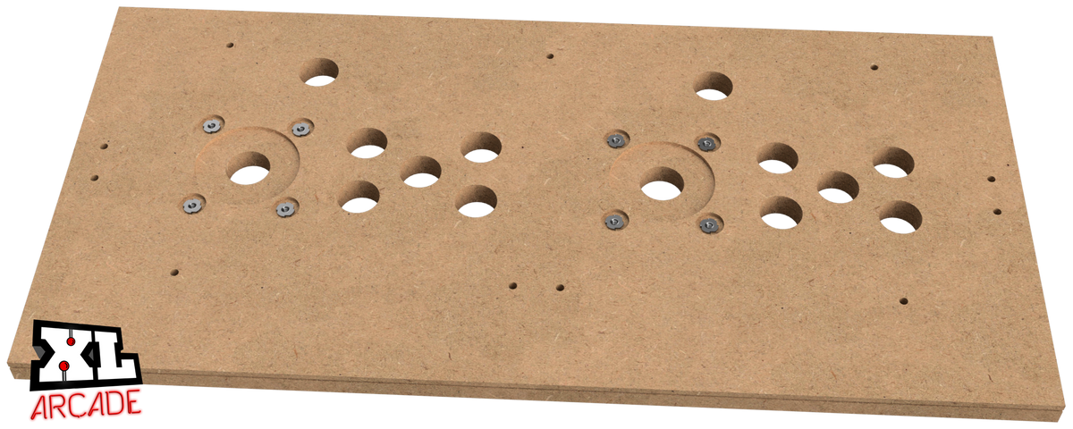 Mortal Kombat Wood Control Panel