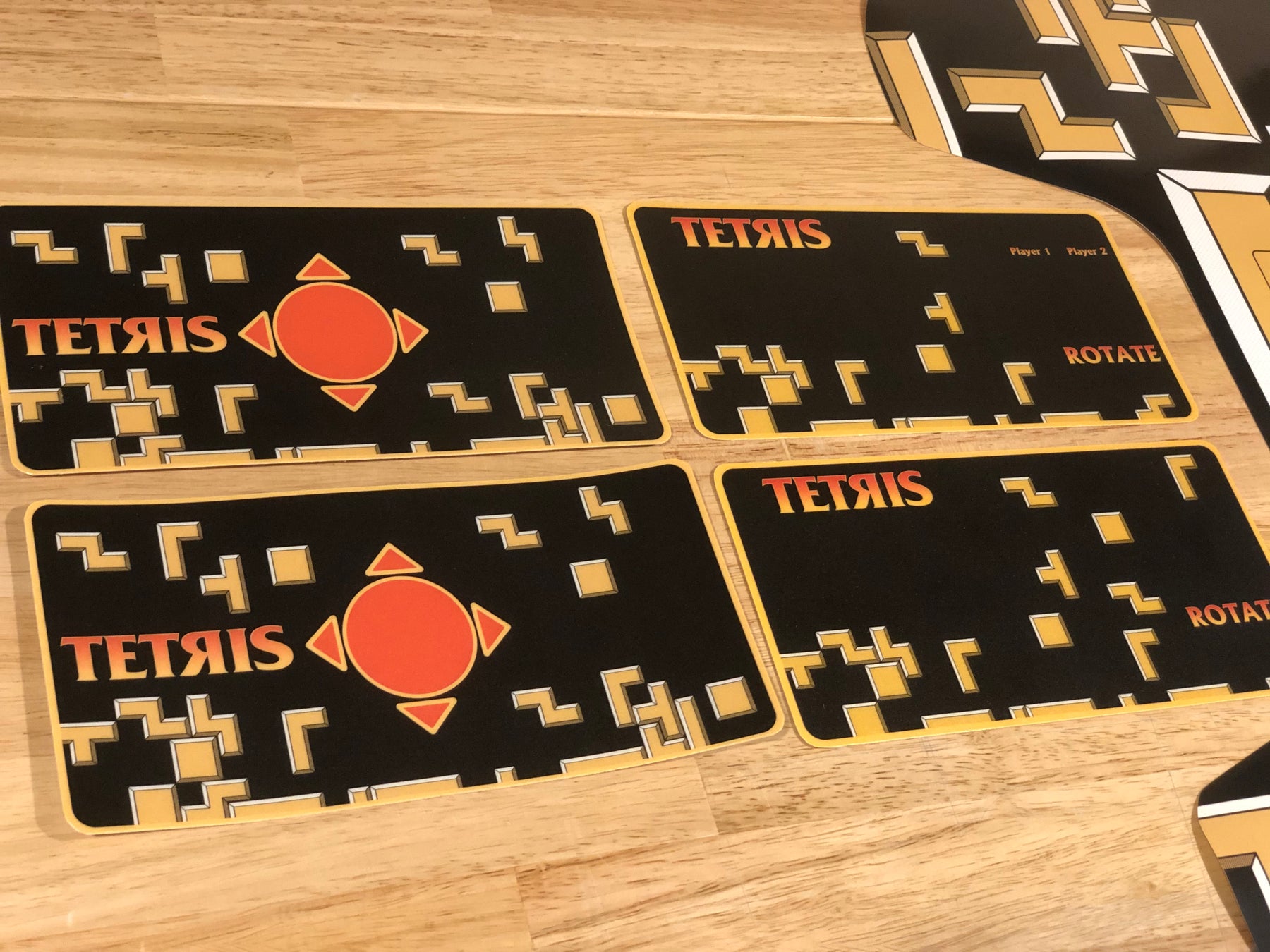 Tetris Cocktail Table Complete Artwork Kit