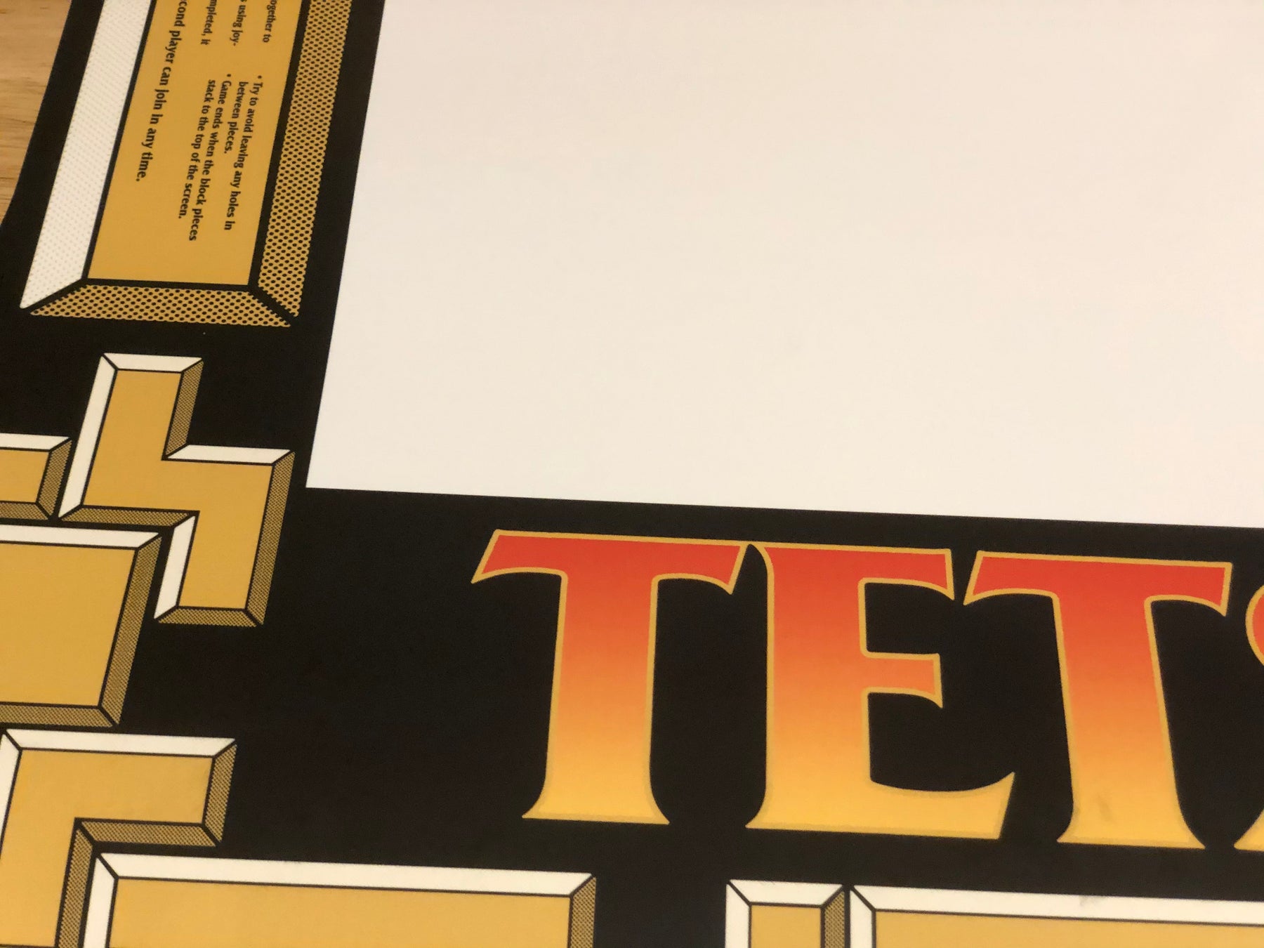 Tetris Cocktail Table Complete Artwork Kit